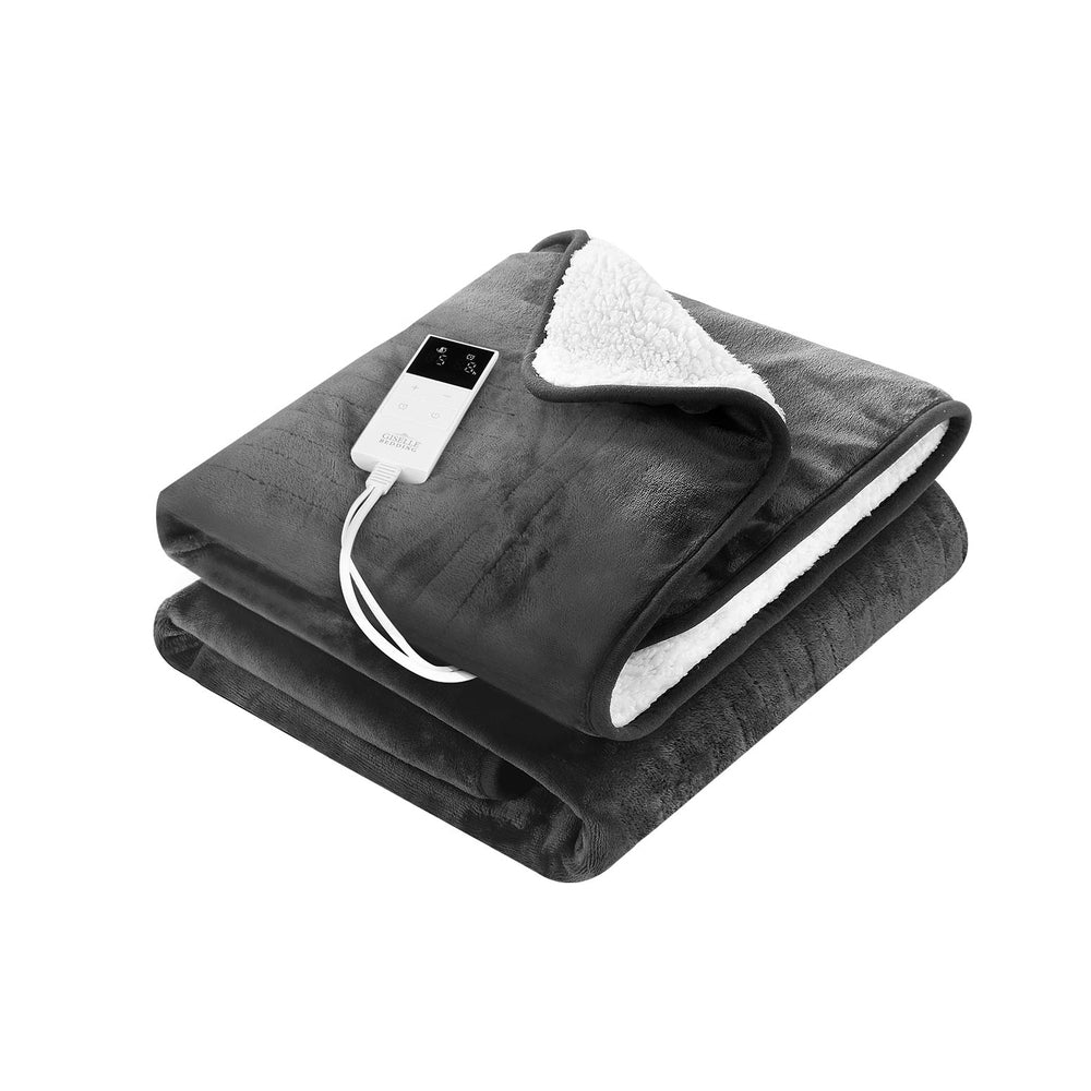 Giselle Electric Throw Rug Heated Blanket Washable Snuggle Flannel Win ...