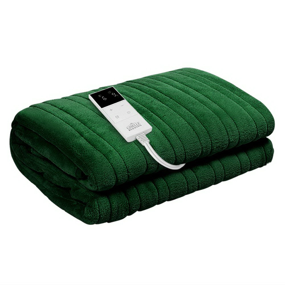 Giselle Electric Throw Rug Heated Blanket Washable Snuggle Flannel Win ...