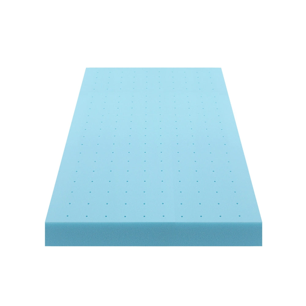 Giselle 12cm Memory Foam Mattress Topper Ventilated Cool Gel Bamboo Co ...